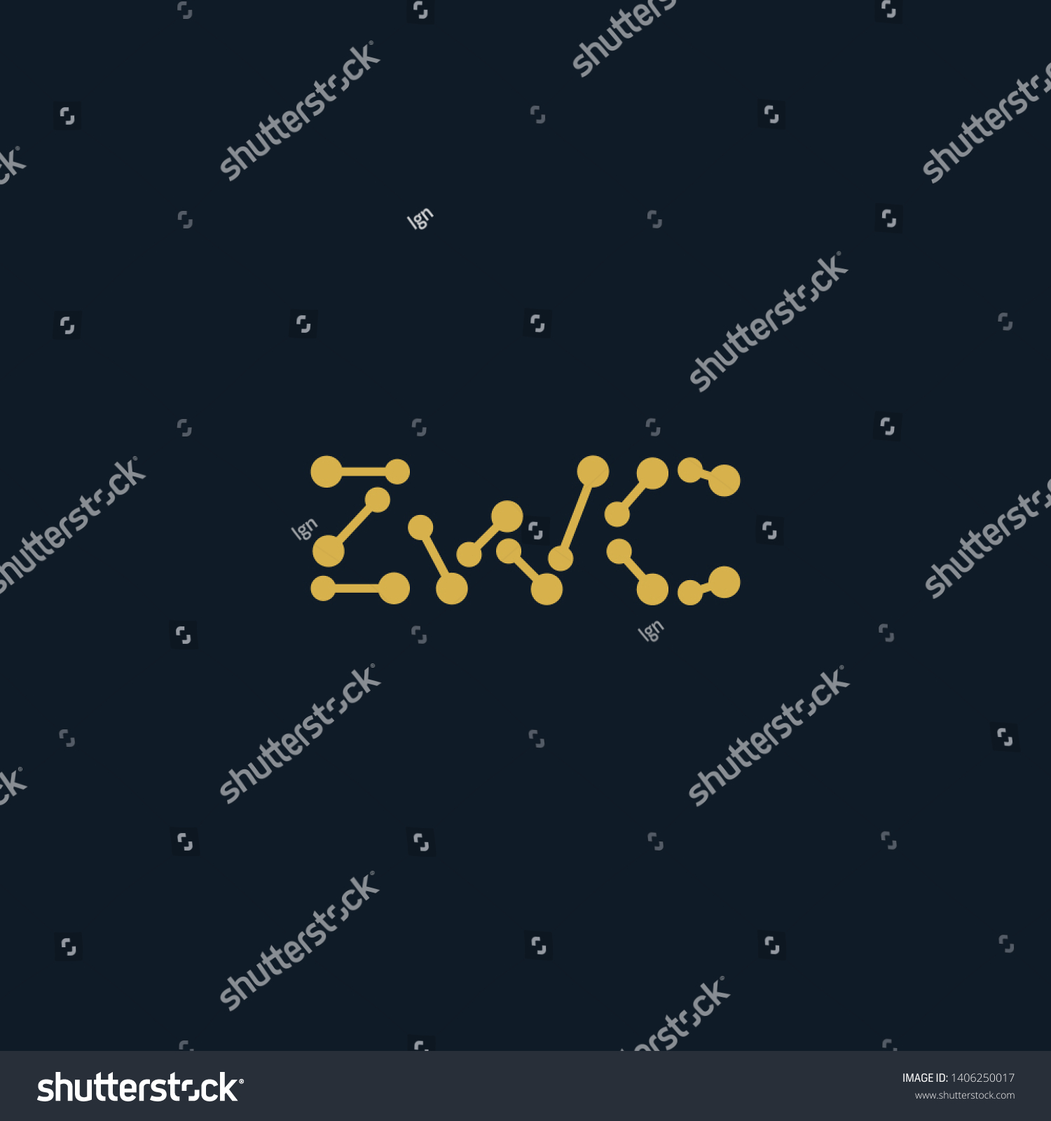 Zwc Letters Vector Logo Technology Logo Stock Vector (Royalty Free ...