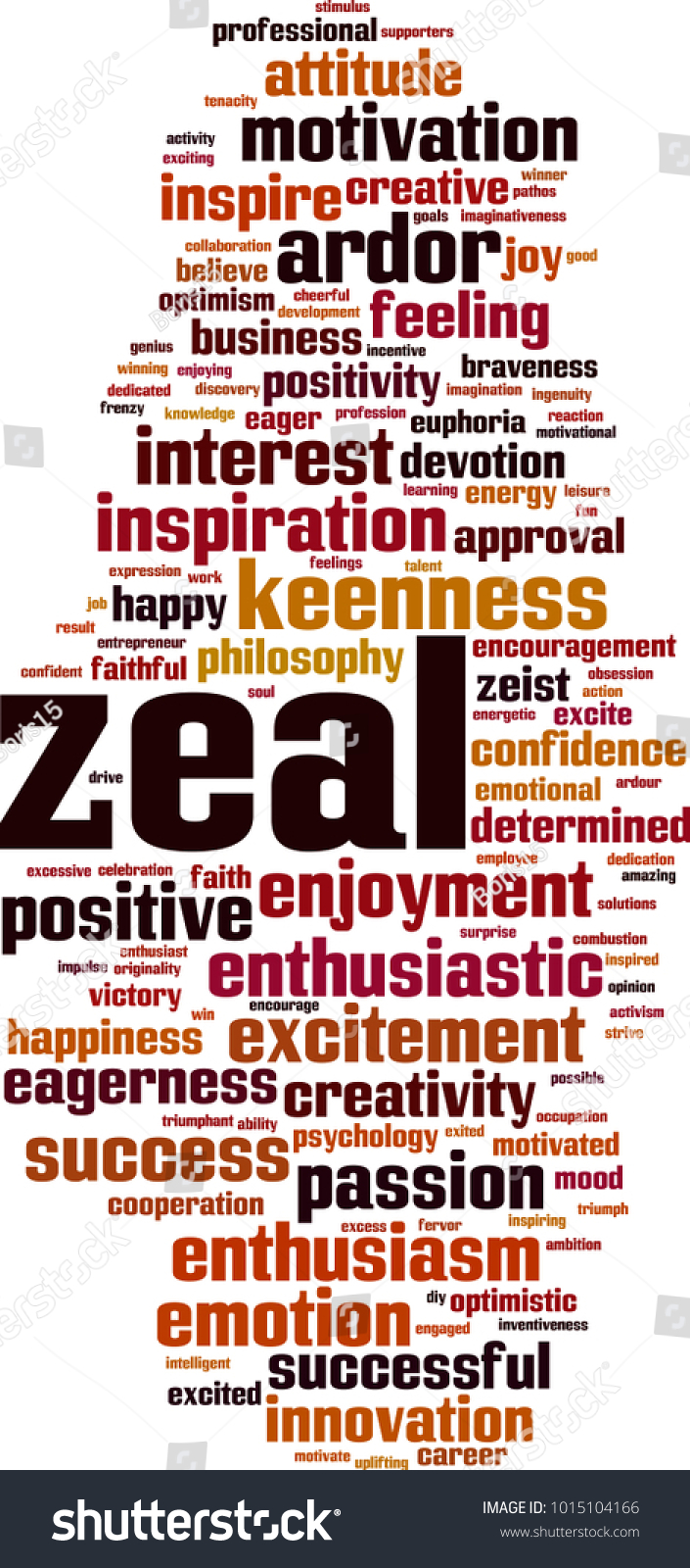 Zeal Word Cloud Concept Vector Illustration Stock Vector (Royalty Free ...