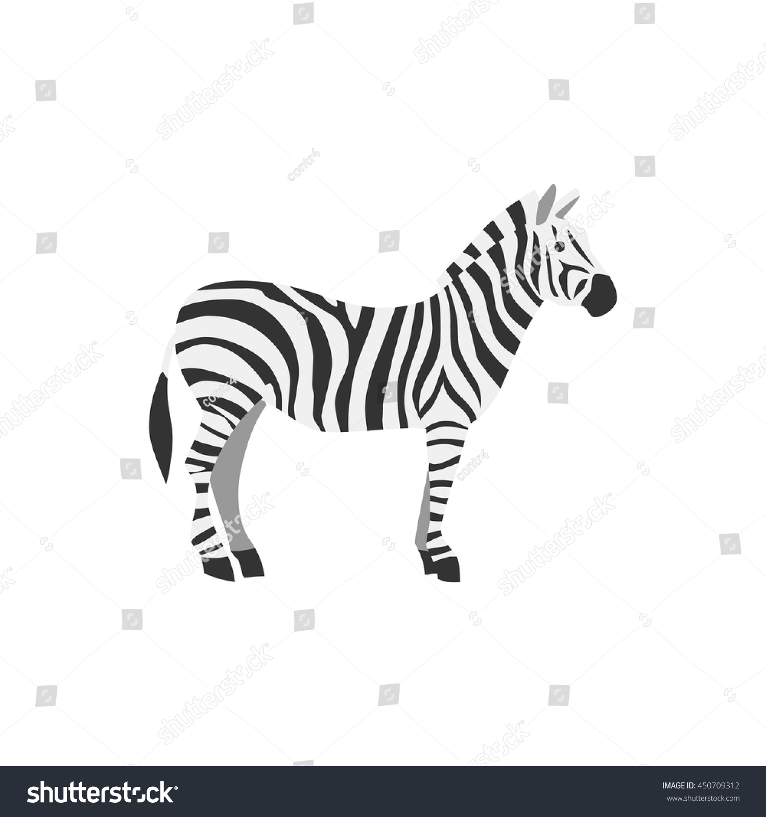 Zebra Icon Stock Vector 450709312 - Shutterstock