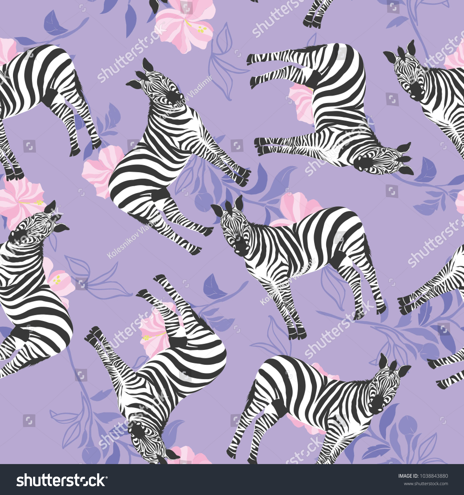 Zebra Pattern Illustration Animal Stock Vector (Royalty Free ...