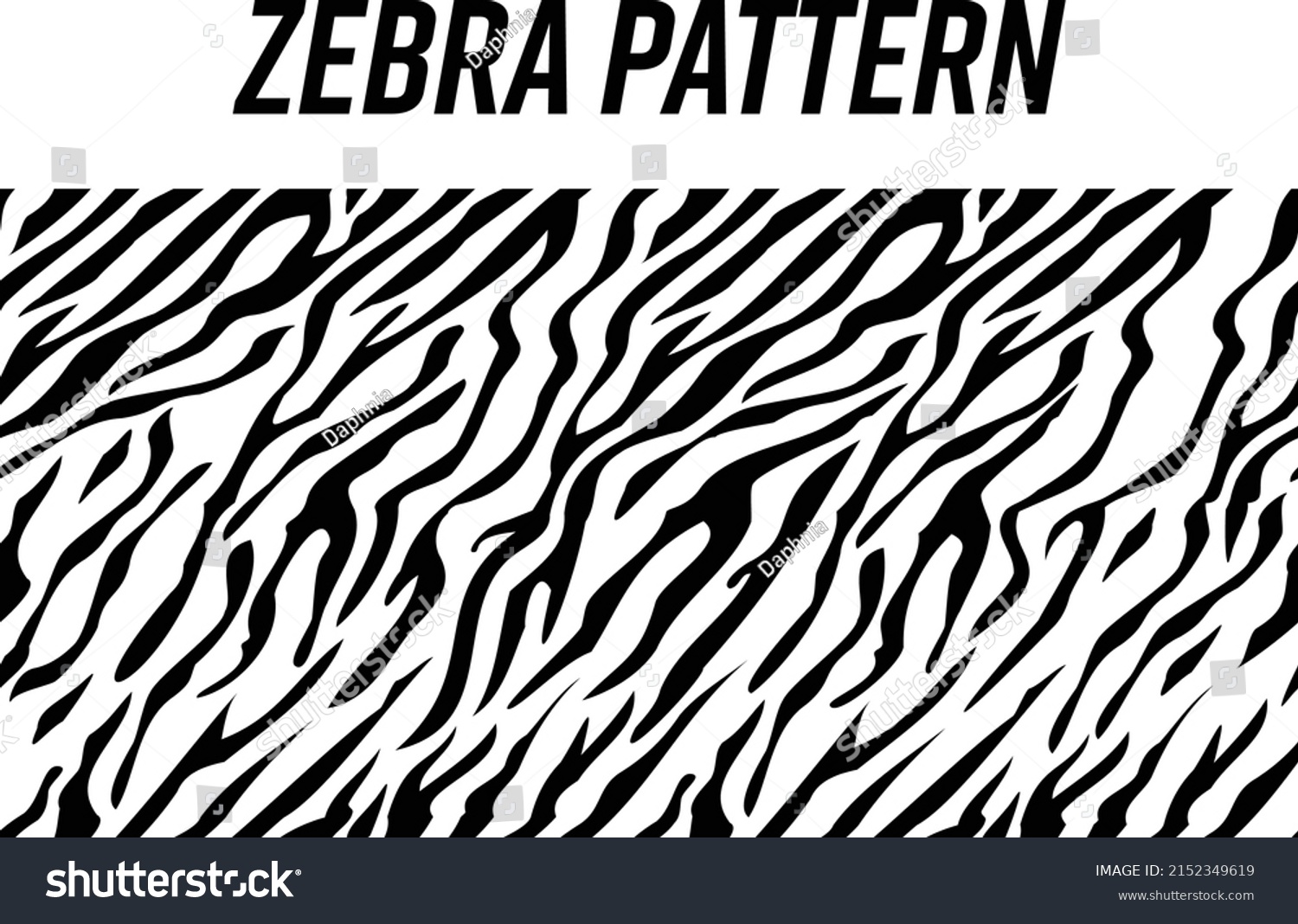 Zebra Pattern Simple Animal Pattern Stock Vector (Royalty Free ...