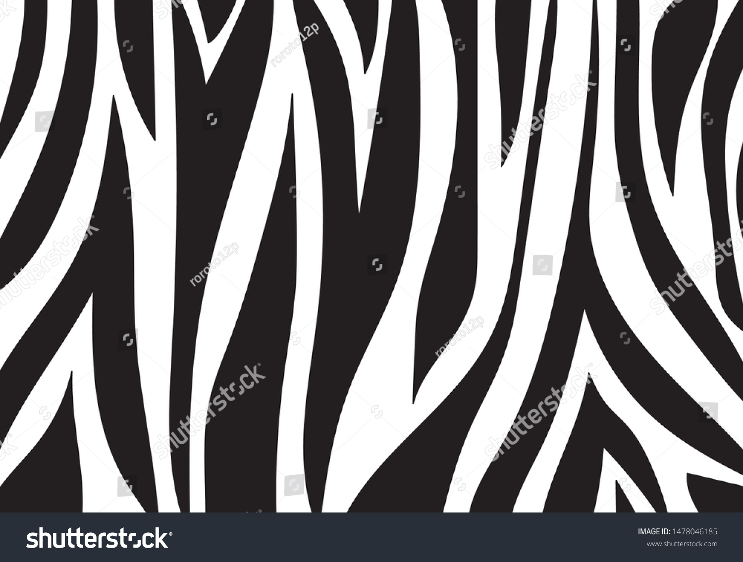 Zebra Pattern Vector Animals Background Stock Vector (Royalty Free ...