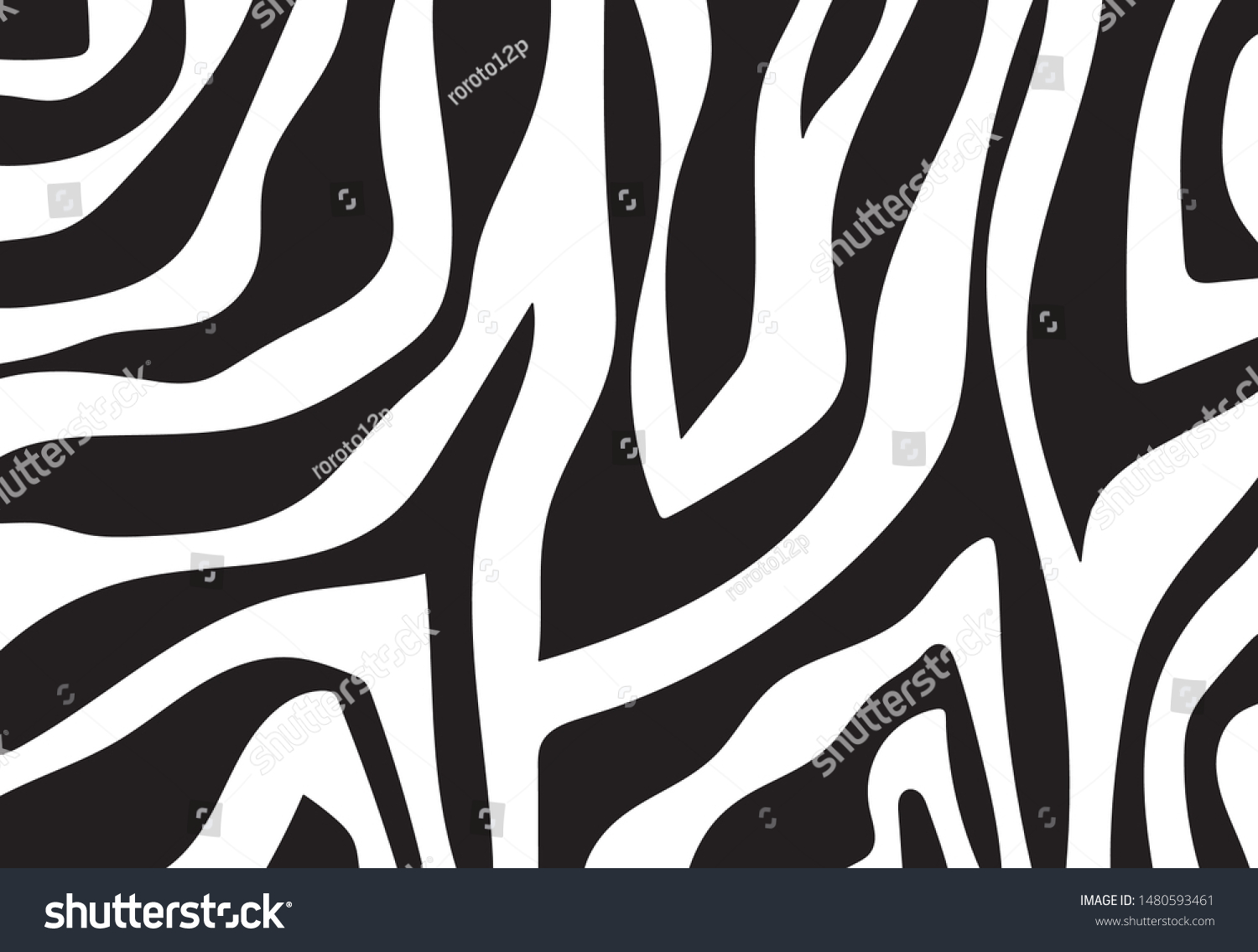 Zebra Pattern Vector Animals Background Stock Vector (Royalty Free ...