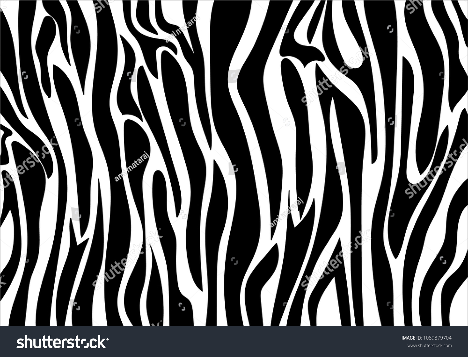 Zebra Stripe Backgroundvector Pattern Stock Vector (Royalty Free ...