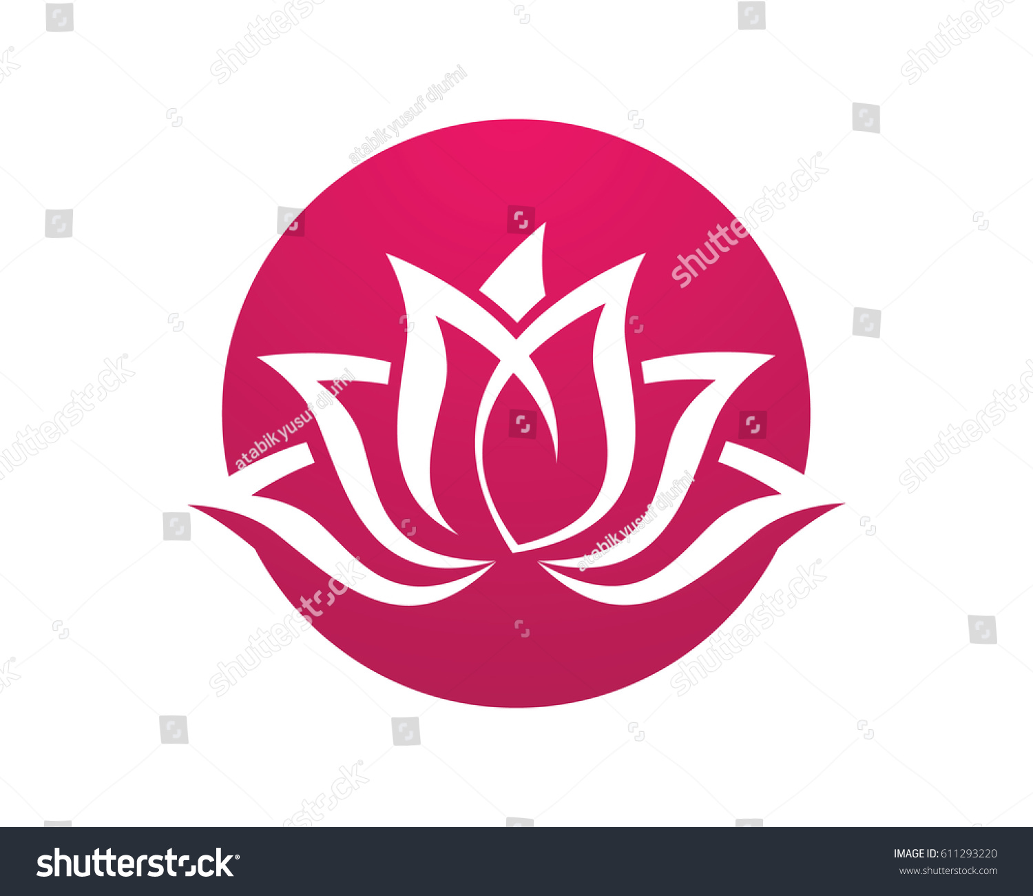 Zen Logo Template Stock Vector (Royalty Free) 611293220