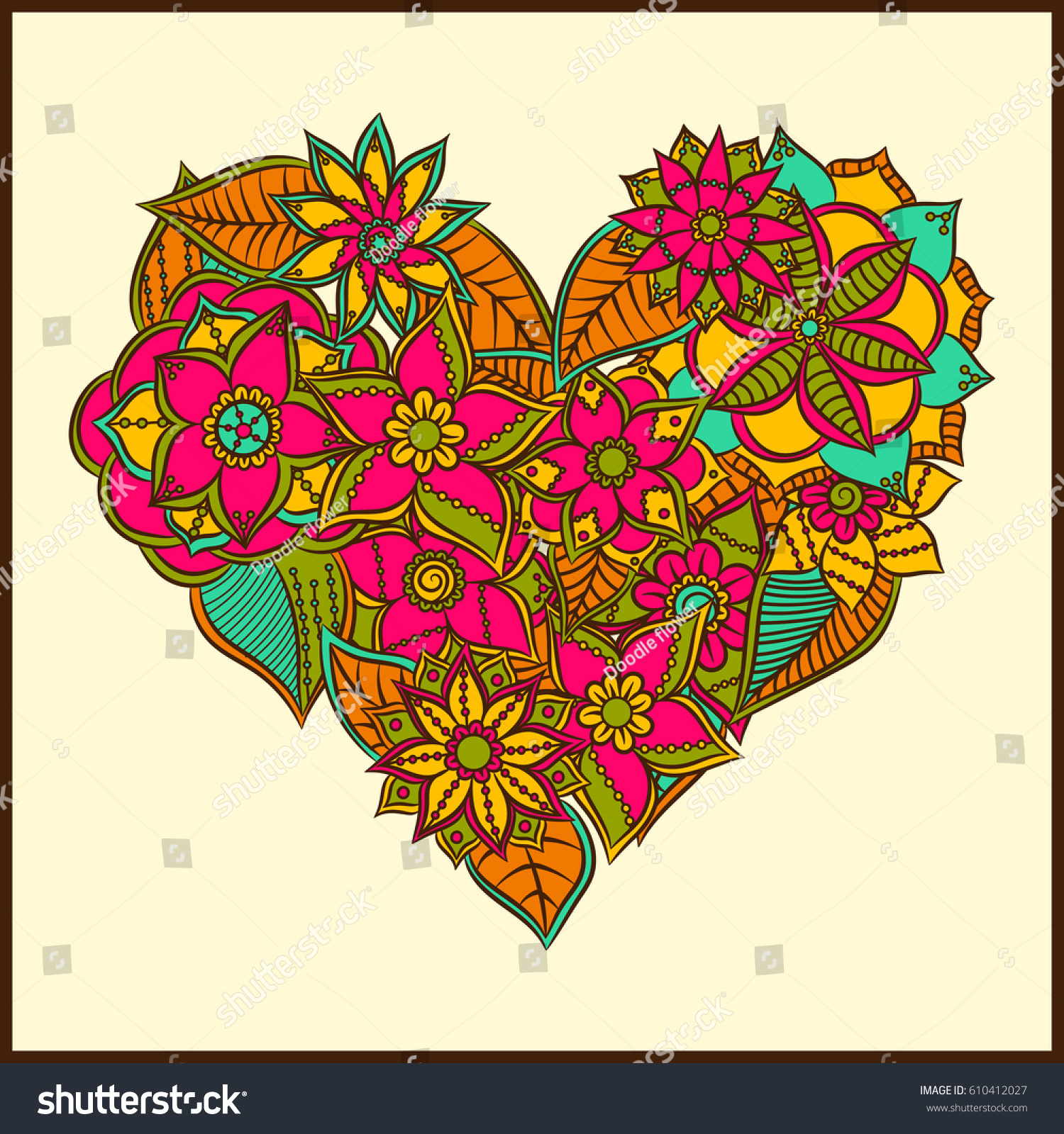 Zentangle Heart Vector Illustration Stock Vector (Royalty Free ...