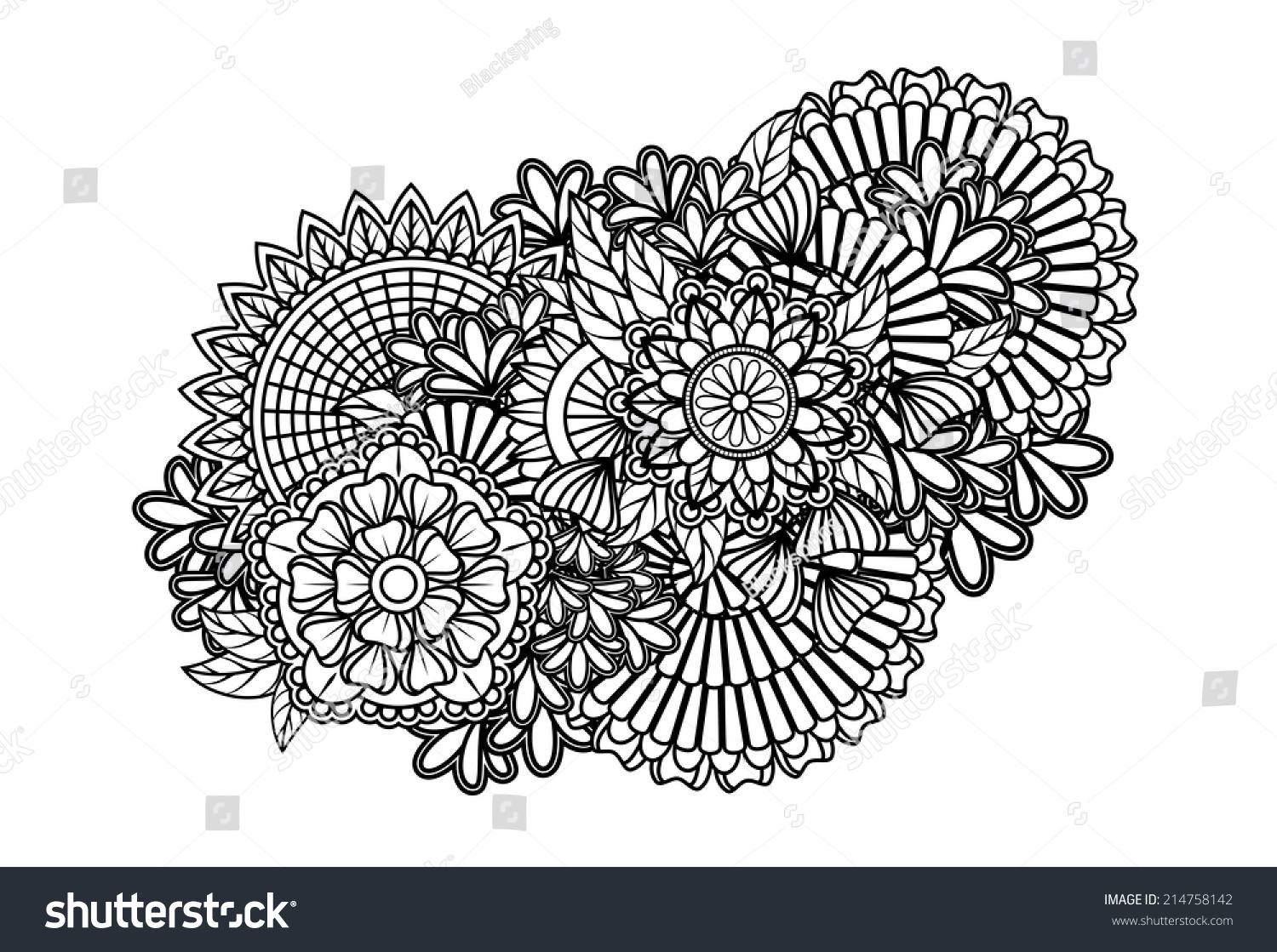 Zentangle Pattern Stock Vector (Royalty Free) 214758142 | Shutterstock