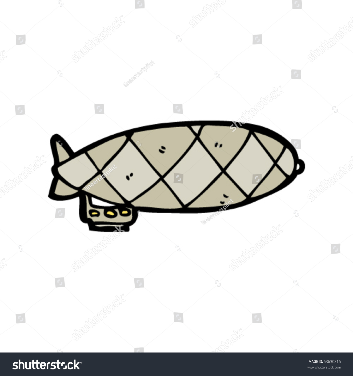 Zeppelin Cartoon Stock Vector (Royalty Free) 63630316 | Shutterstock
