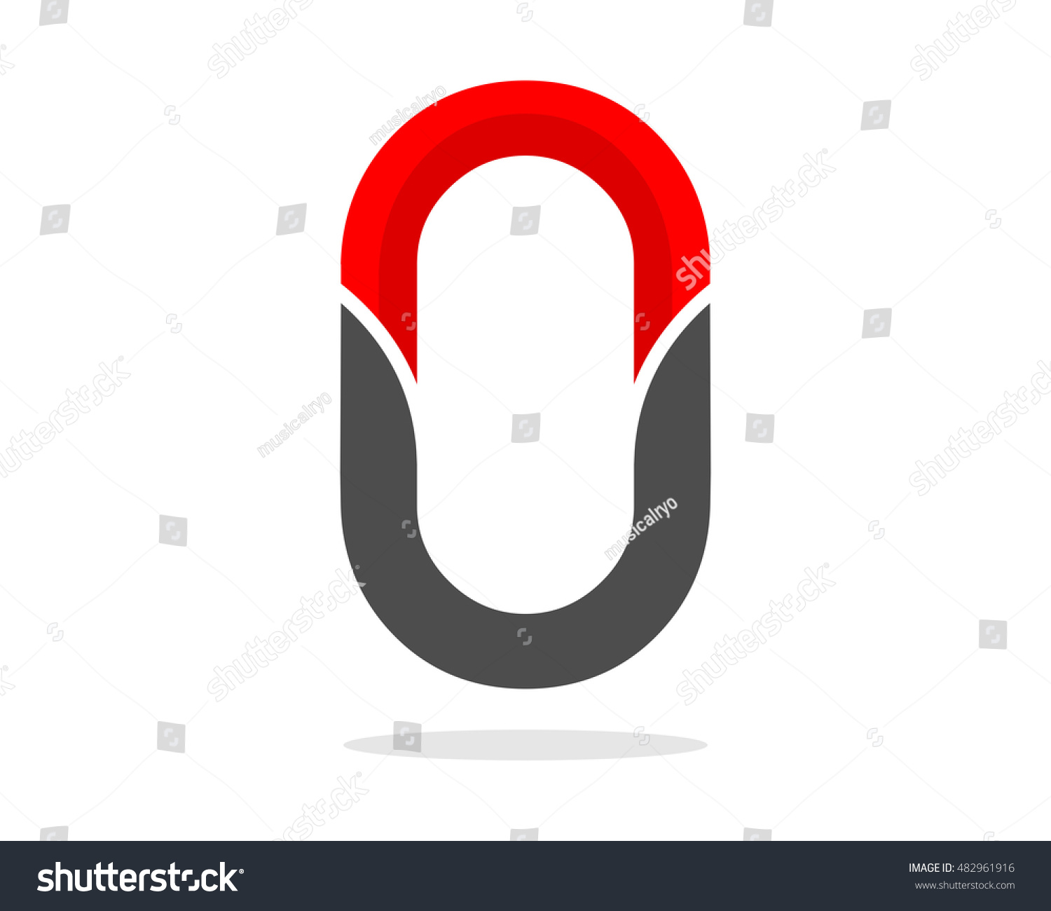 Zero Typography Typeset Logotype Alphabet Font Stock Vector (Royalty ...