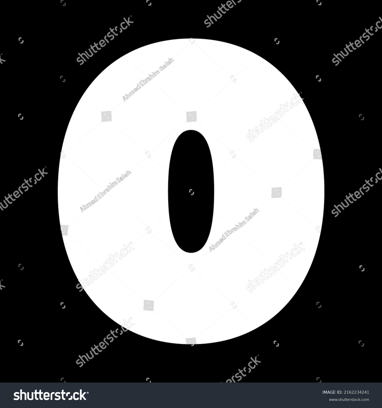 Zero Vector Illustration 0 Vector Illustration Stock Vector (Royalty ...