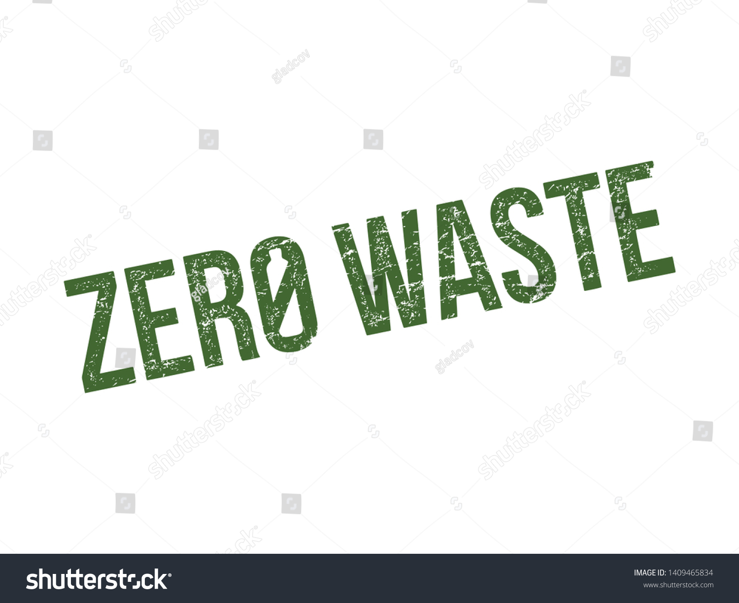 Zero Waste Vector Stamp Isolated On Stock Vector (Royalty Free ...