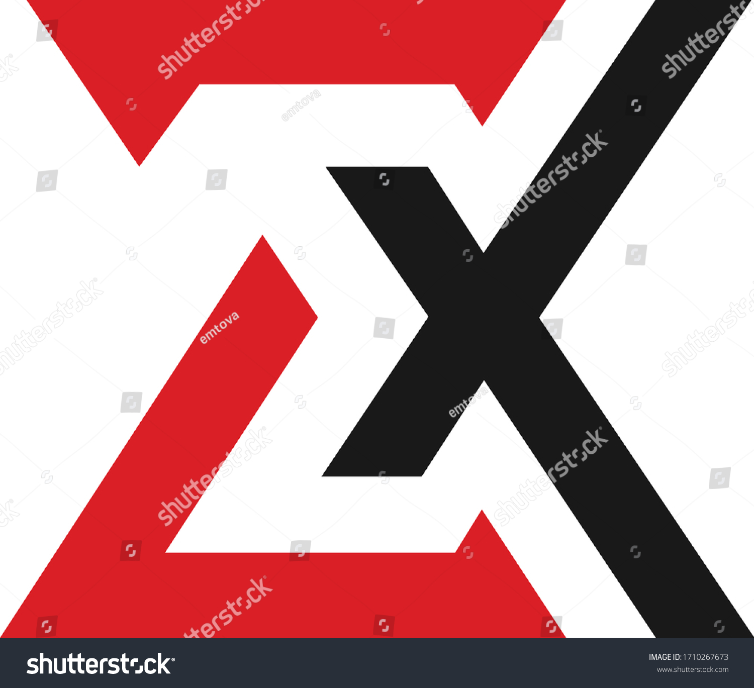 Zex Logo Design Negative Letter E: เวกเตอร์สต็อก (ปลอดค่าลิขสิทธิ์ ...