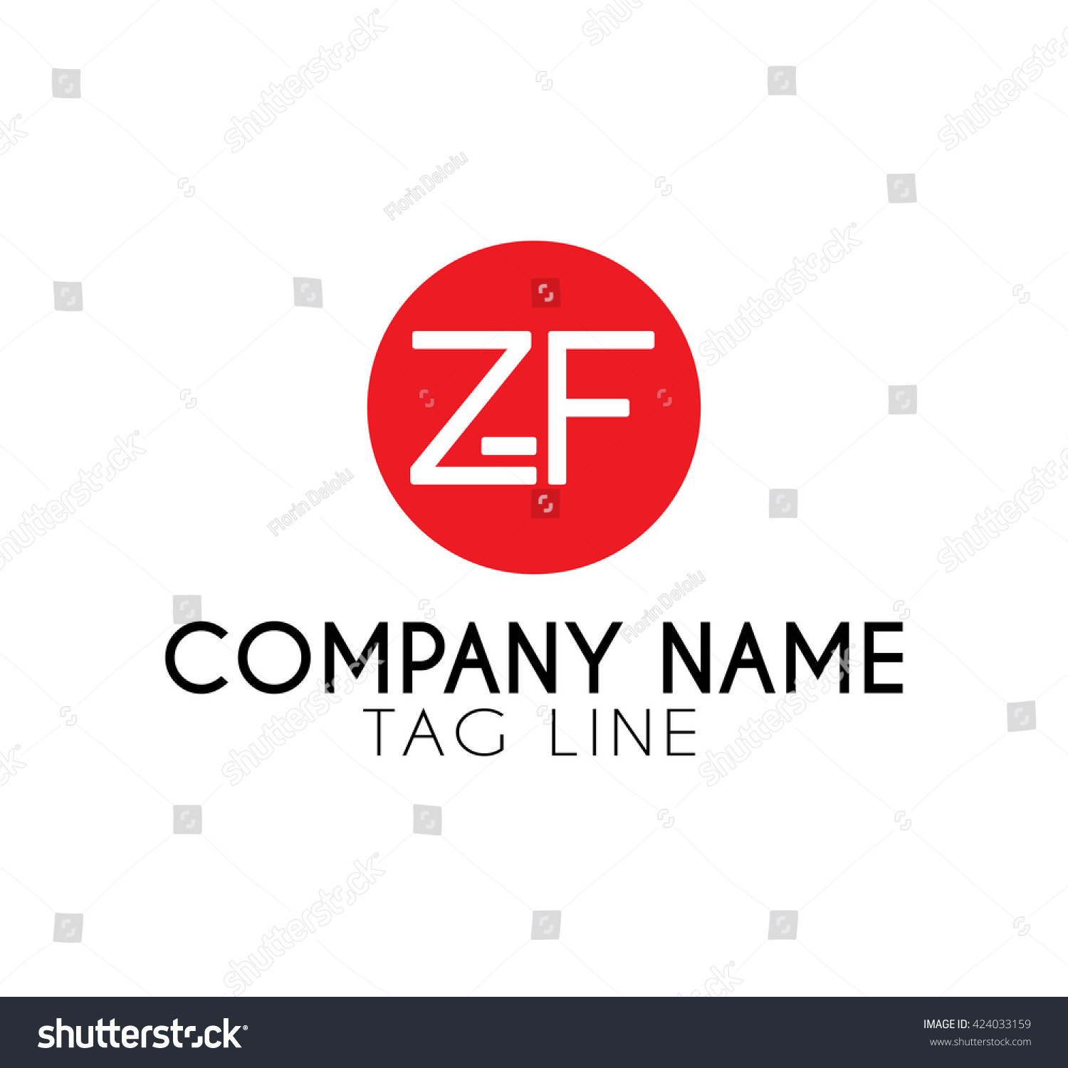 Zf Logo Stock Vector 424033159 - Shutterstock