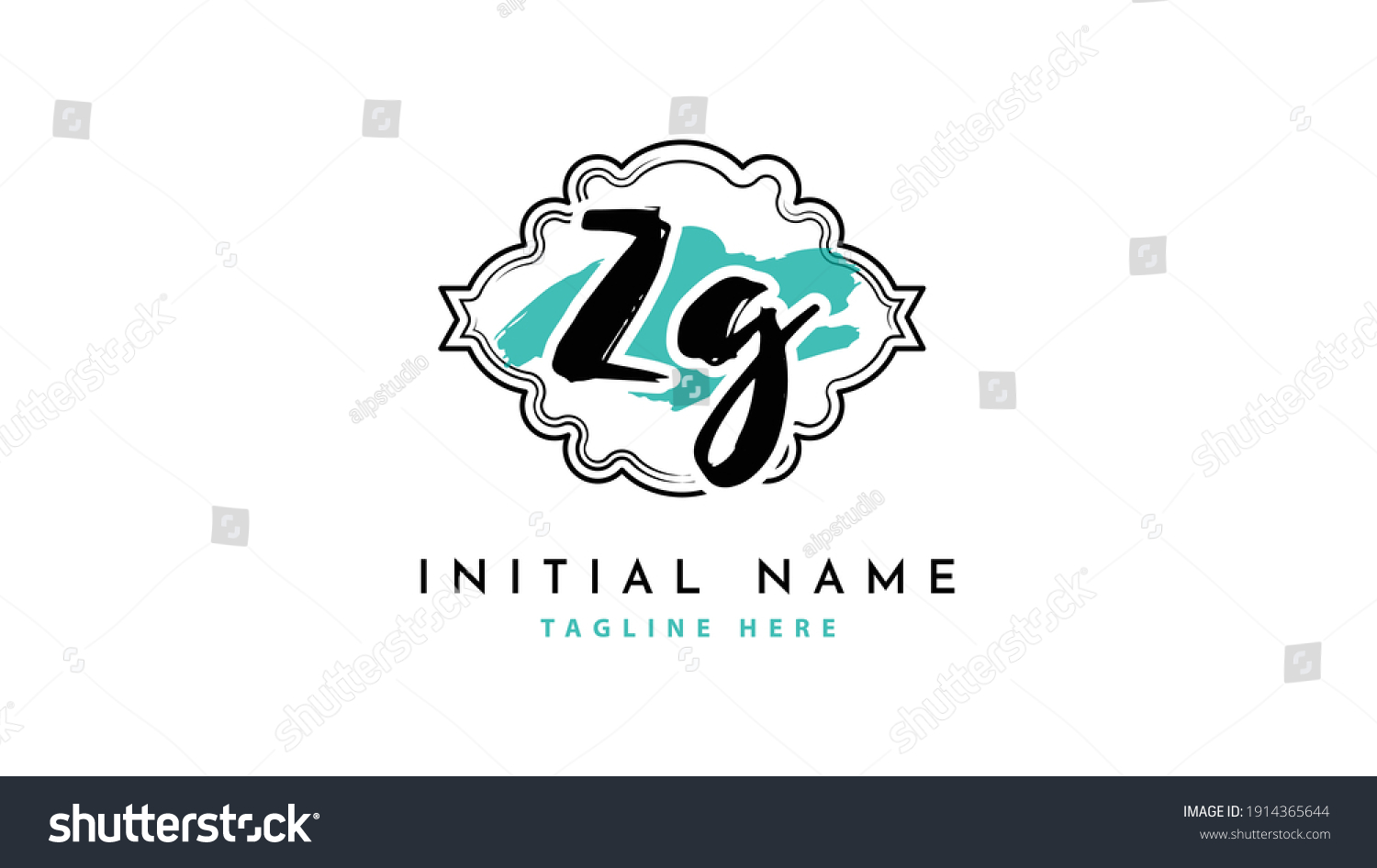 Zg Initials Handwriting Logo Vector Stock Vector (Royalty Free ...