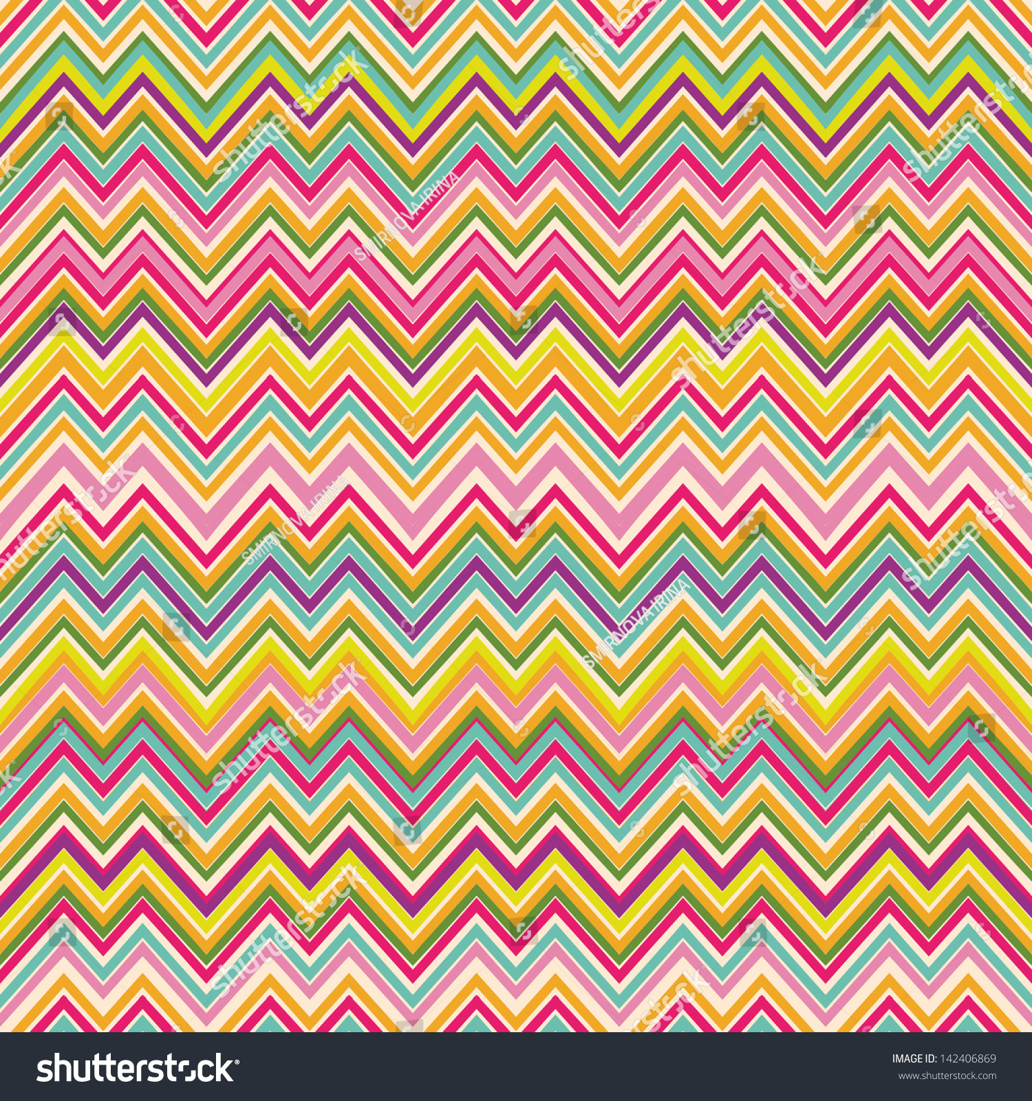 Zig Zag Seamless Pattern Stock Vector (Royalty Free) 142406869 ...