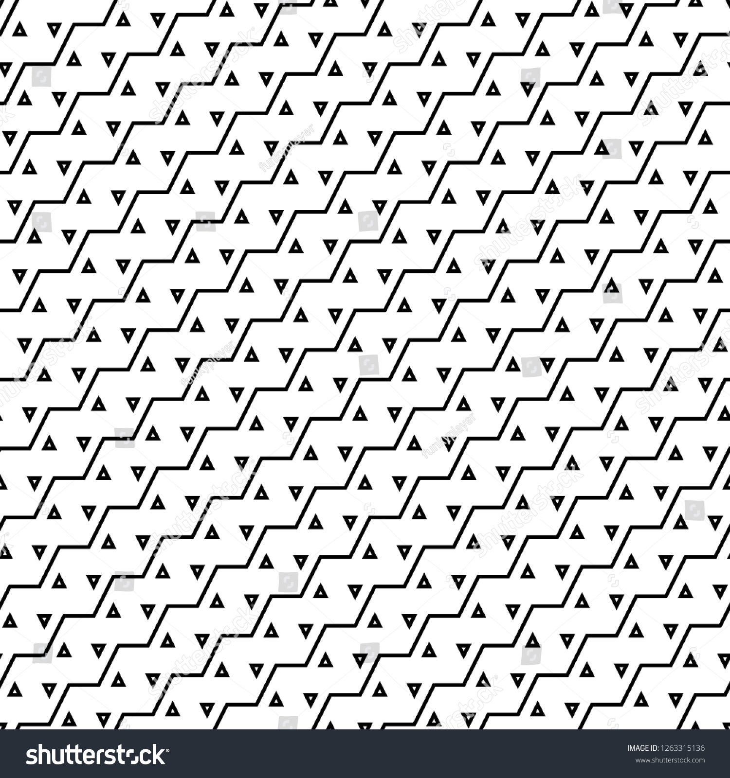 Zigzag Lines Triangles Background Linear Backdrop Stock Vector (Royalty ...