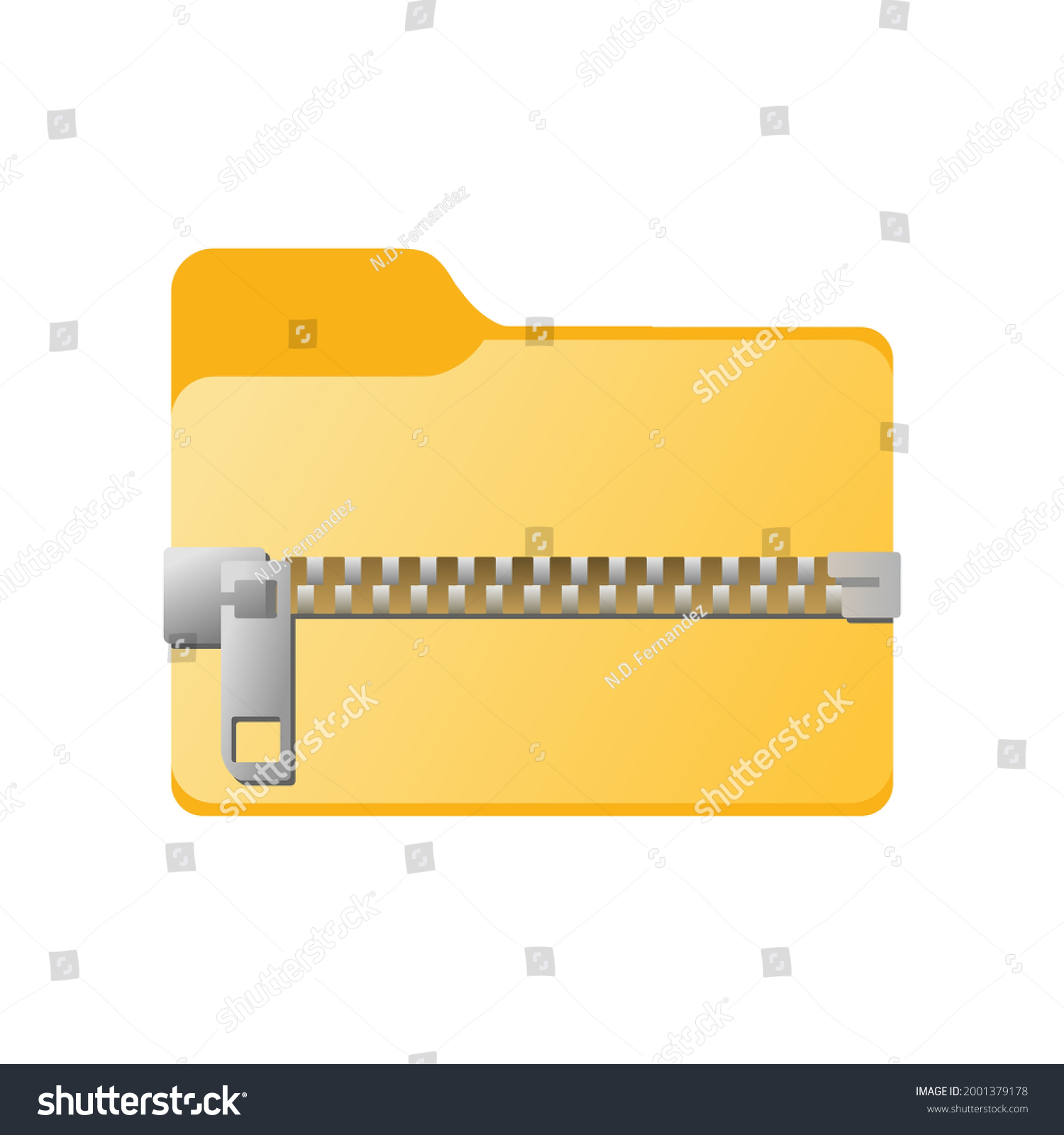 Zip Folder Icon My Computer Desktop Stock Vector (Royalty Free ...