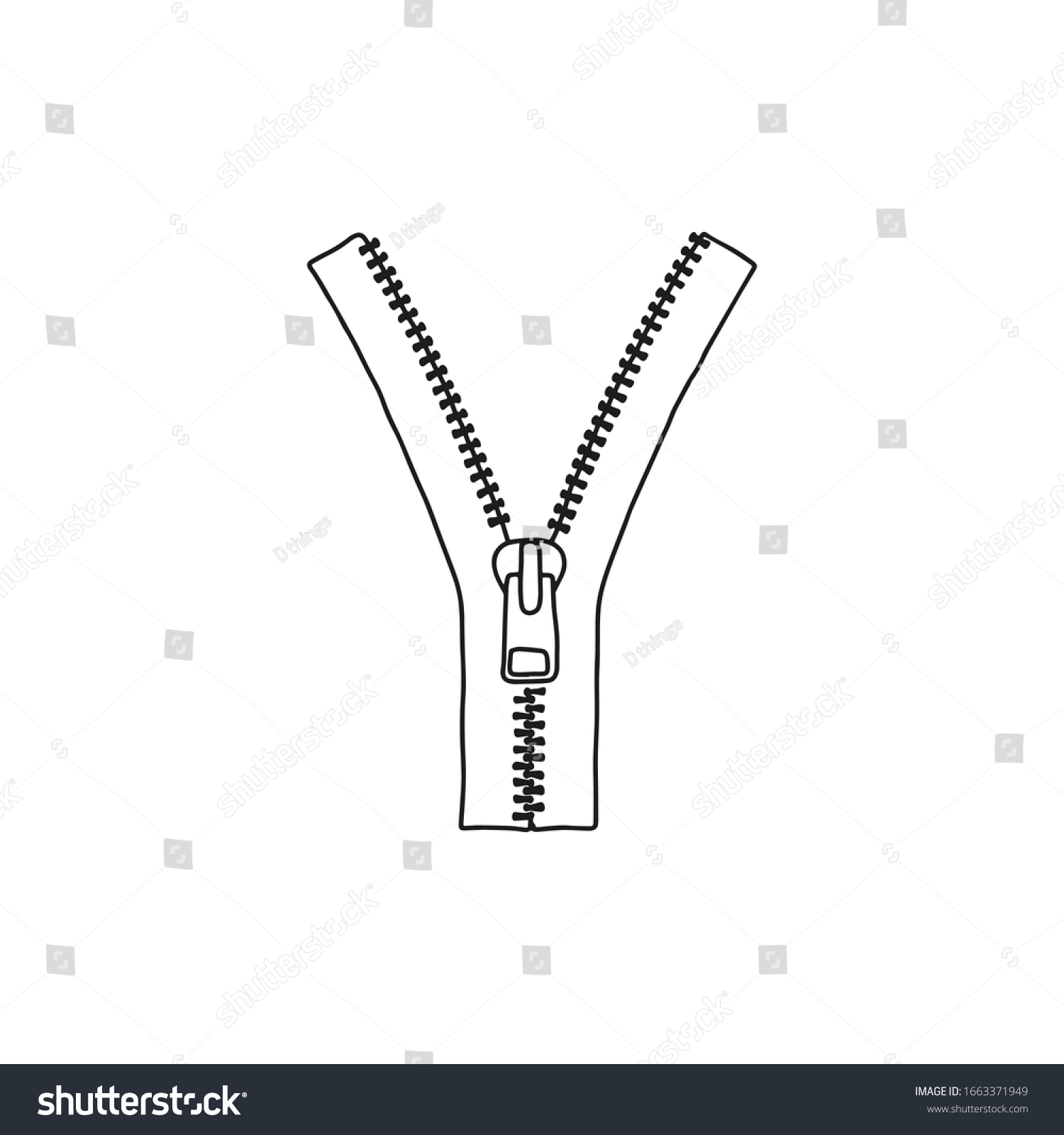 Zipper Line Icon Freehand Outline Zipper Stock Vector (Royalty Free ... Zipper Line Icon Freehand Outline Zipper Stock Vector (Royalty Free ...
