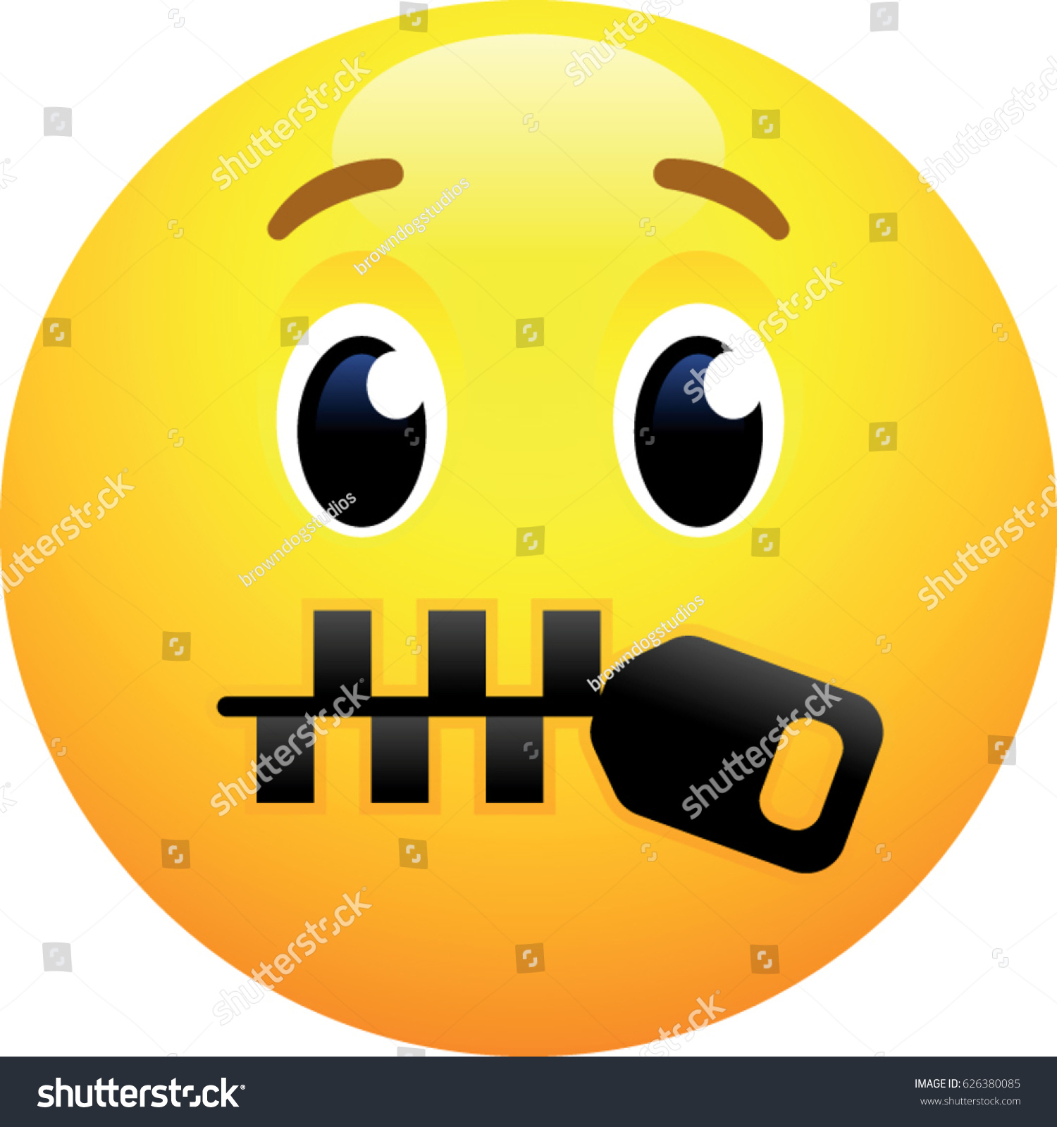 Zippermouth Face Emoji Stock Vector (Royalty Free) 626380085 Zippermouth Face Emoji Stock Vector (Royalty Free) 626380085