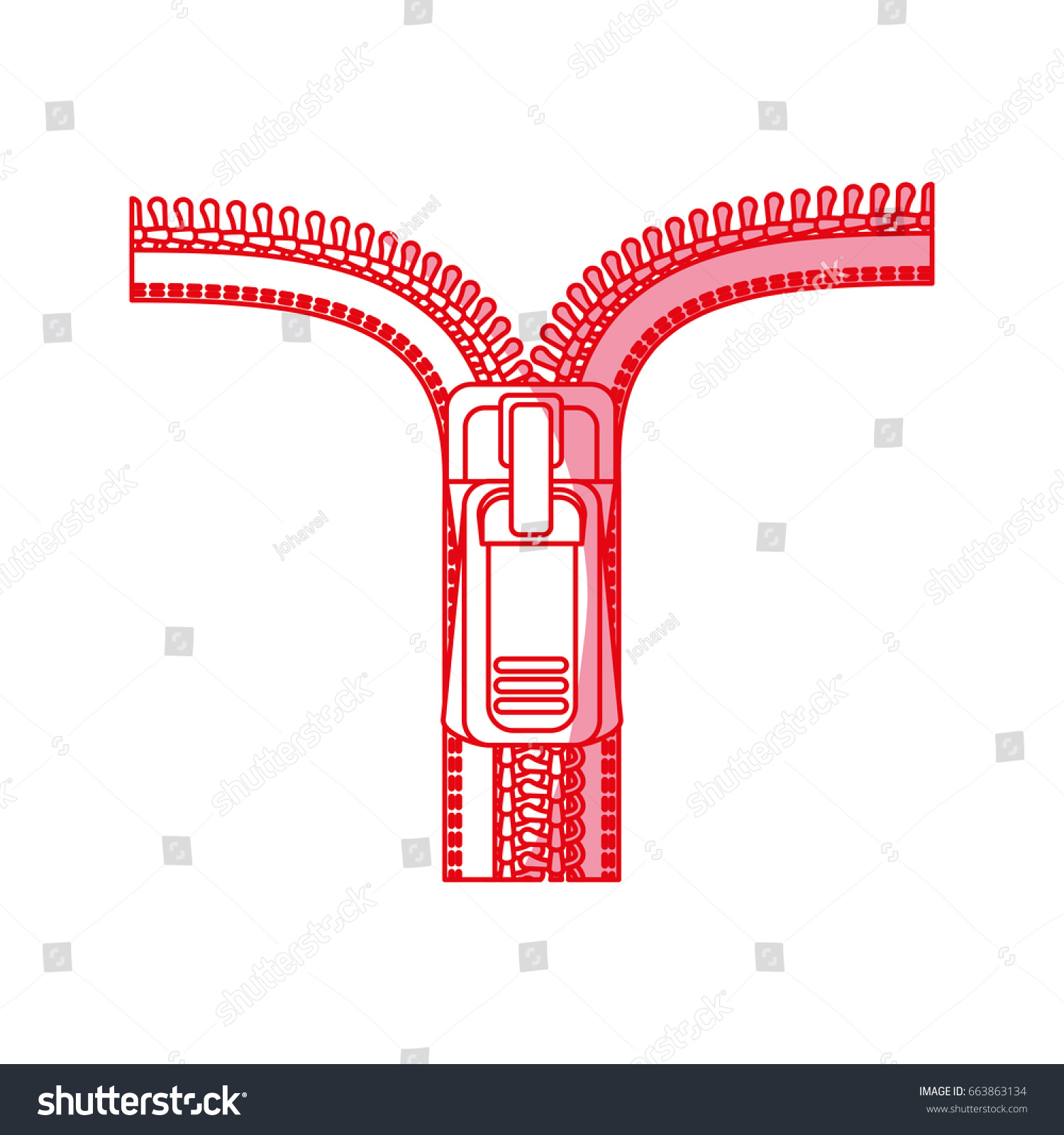 Zipper Symbol Stock Vector (Royalty Free) 663863134 | Shutterstock