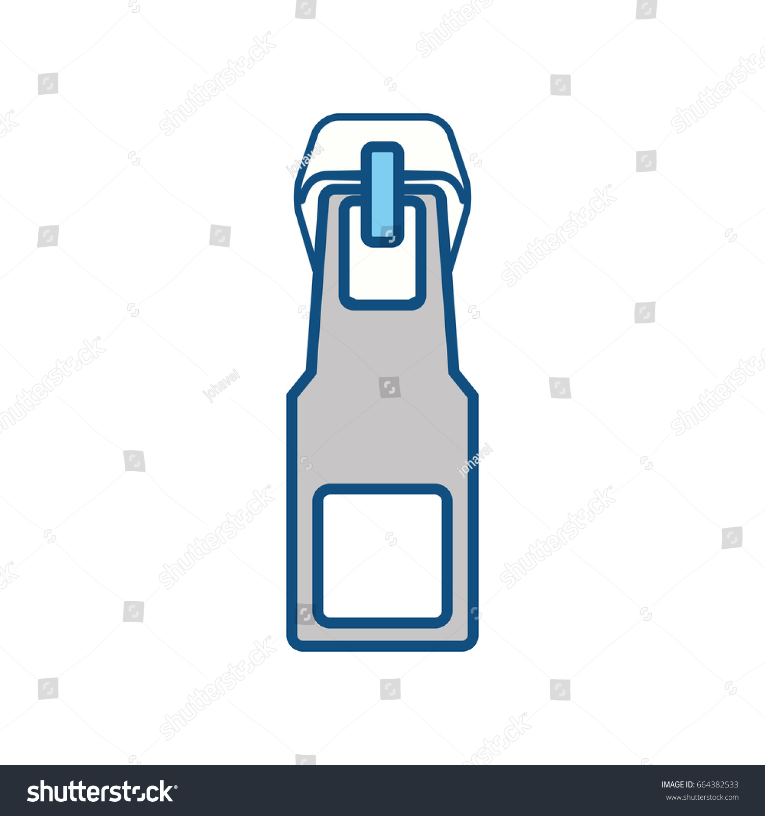 Zipper Symbol Stock Vector (Royalty Free) 664382533 | Shutterstock