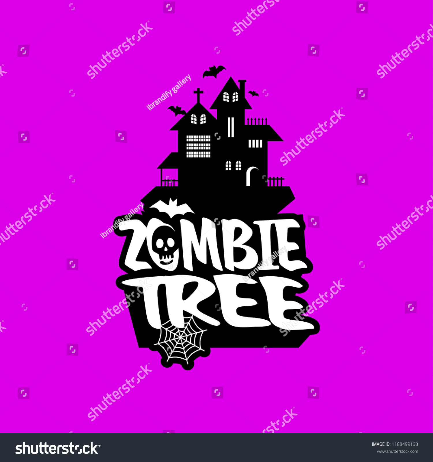 Zombie Party Typography Design Vector Stock Vector (Royalty Free ...