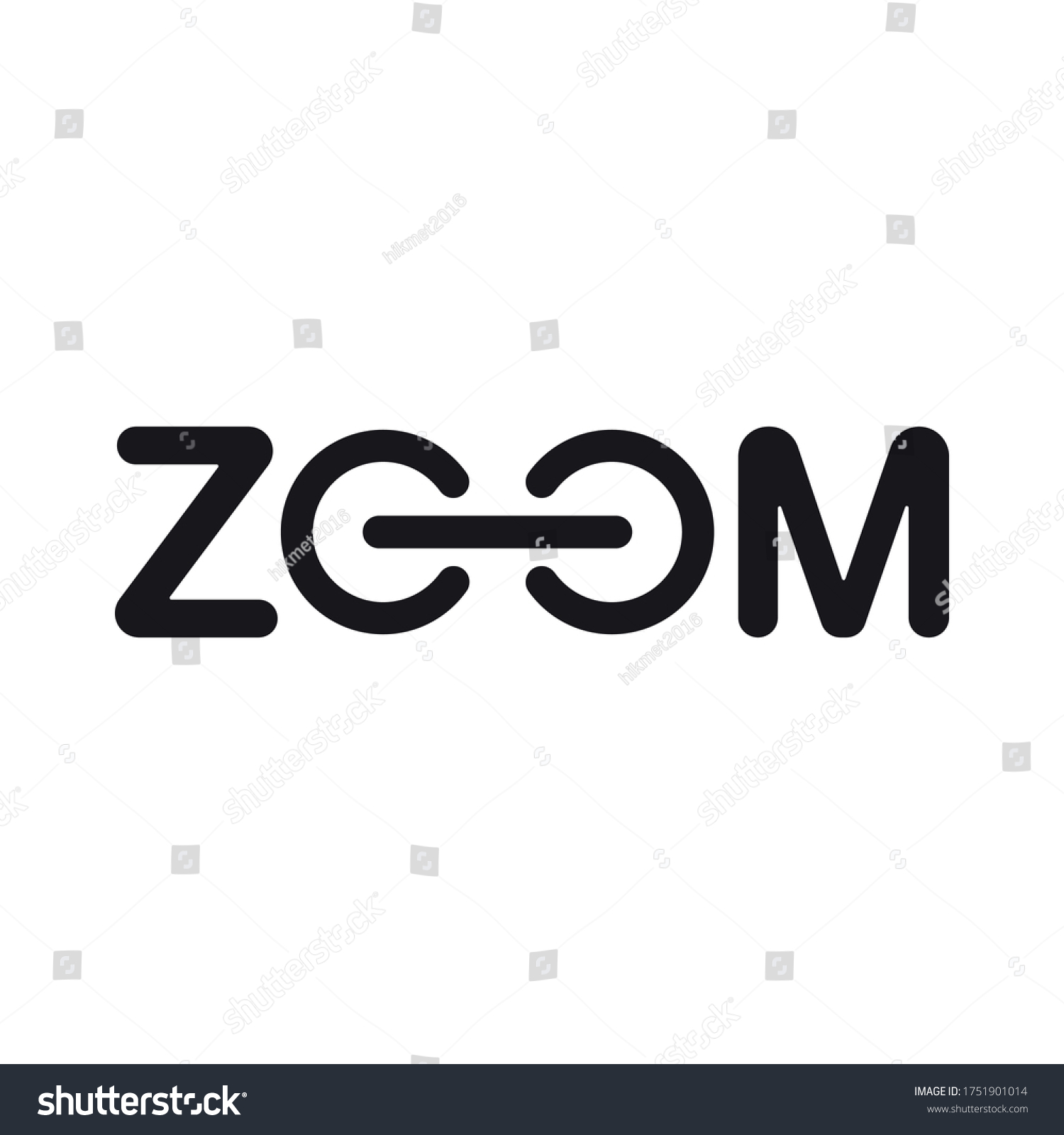 Zoom Logo White Background Stock Vector (Royalty Free) 1751901014 ...