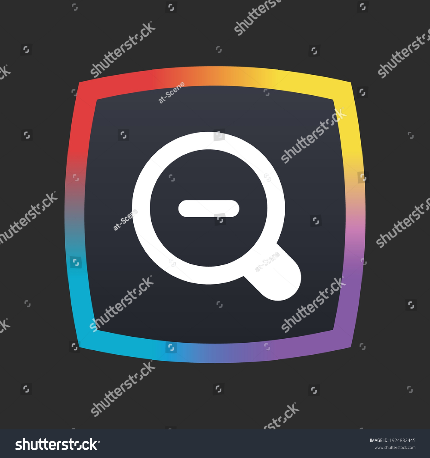 Zoom Out App Icon Button Stock Vector (Royalty Free) 1924882445 ...
