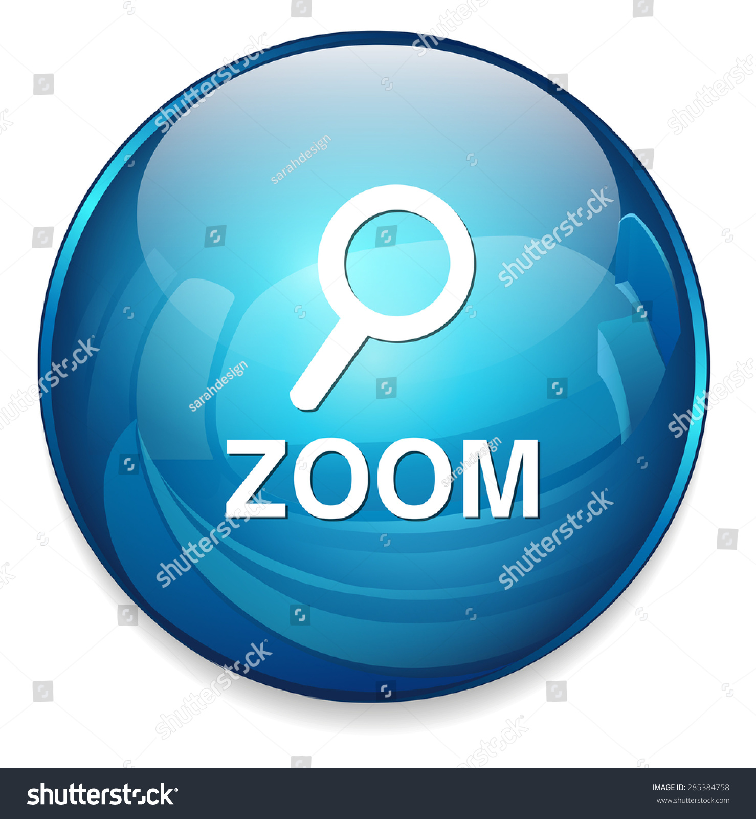 Zoom Word Icon Stock Vector (Royalty Free) 285384758 | Shutterstock