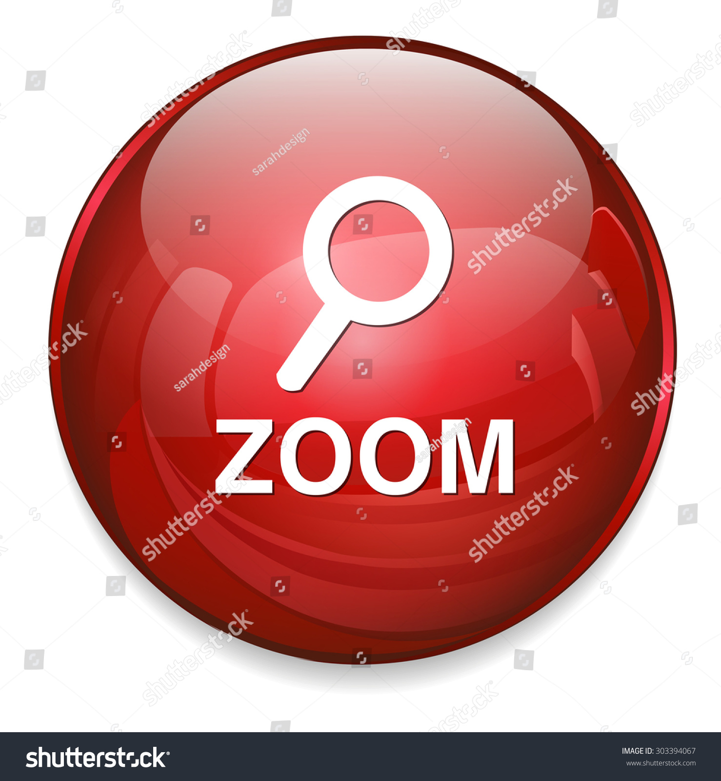 Zoom Word Icon Stock Vector (Royalty Free) 303394067 | Shutterstock
