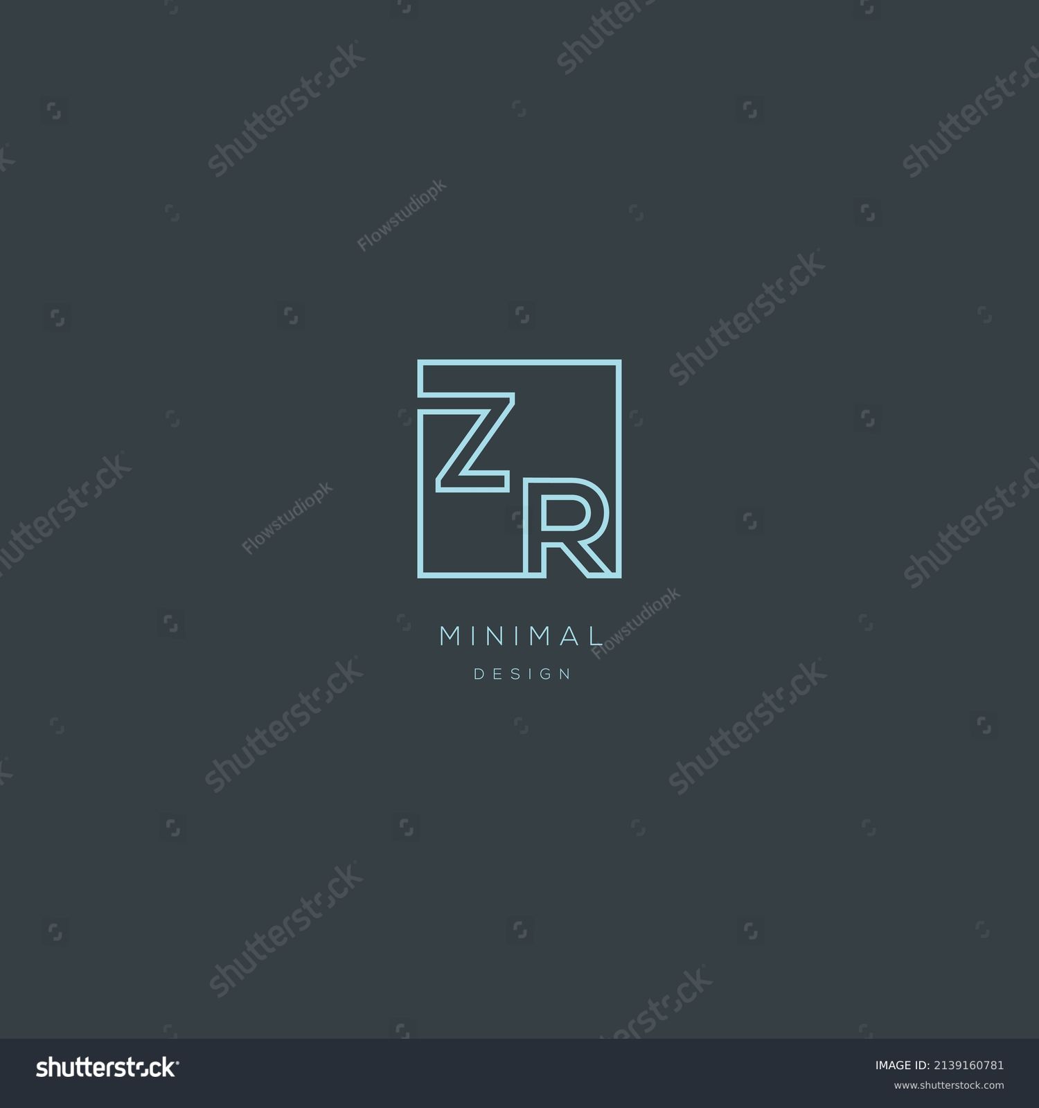 Zr Logo Design Template Vector Graphic Stock Vector (Royalty Free ...