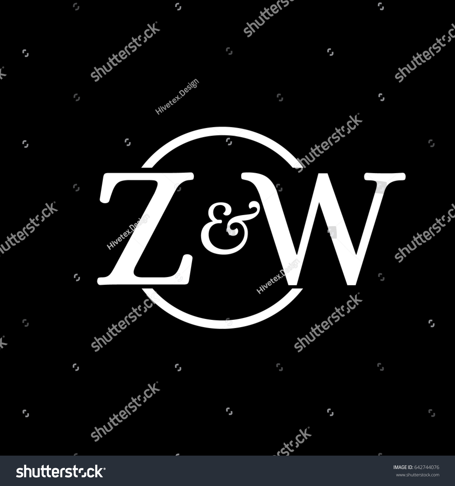 Zw Logo Stock Vector (Royalty Free) 642744076 | Shutterstock